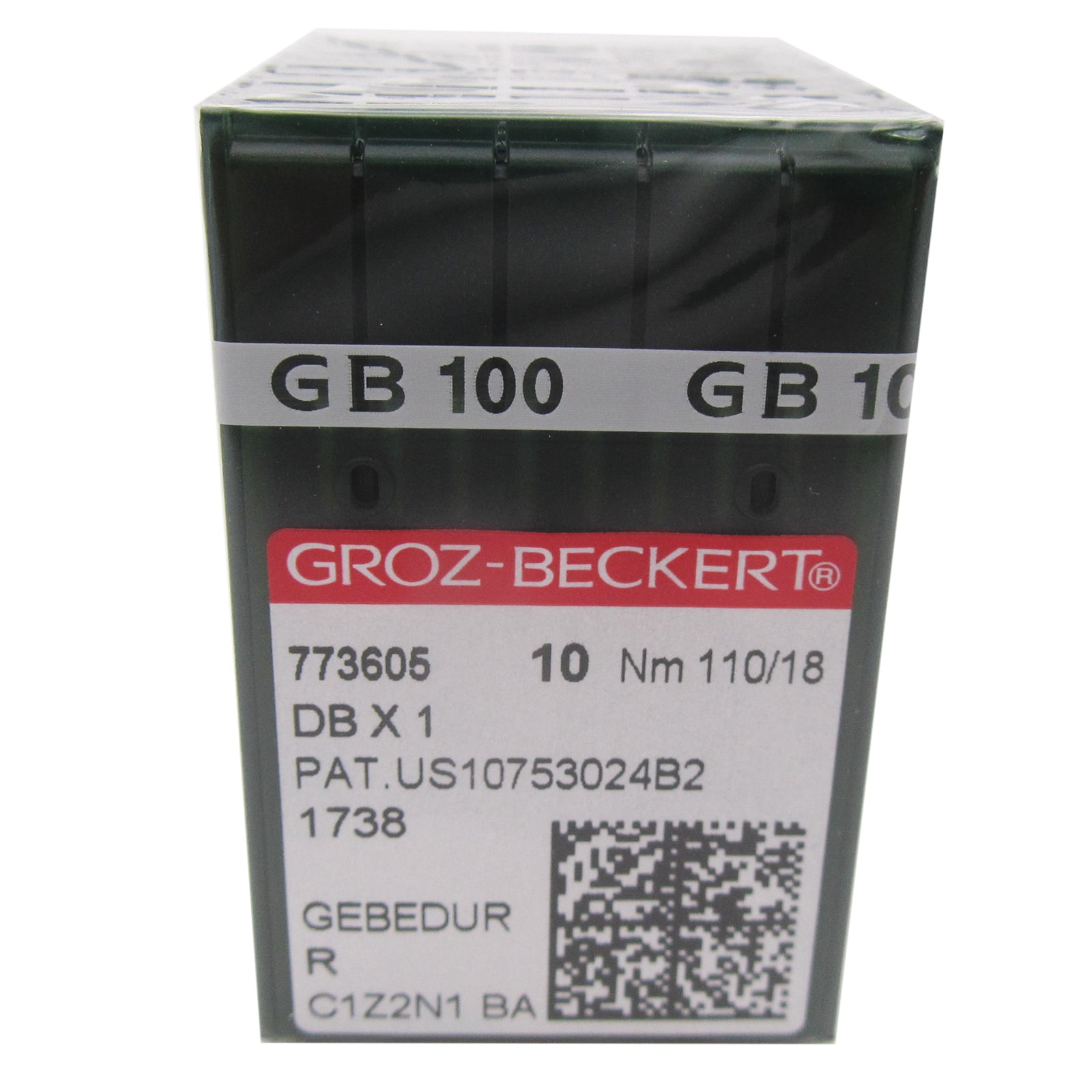 GROZ-BECKERT NEEDLE in CKPSMS Clear Plastic Box- 100 GROZ-BECKERT DBX1 ...