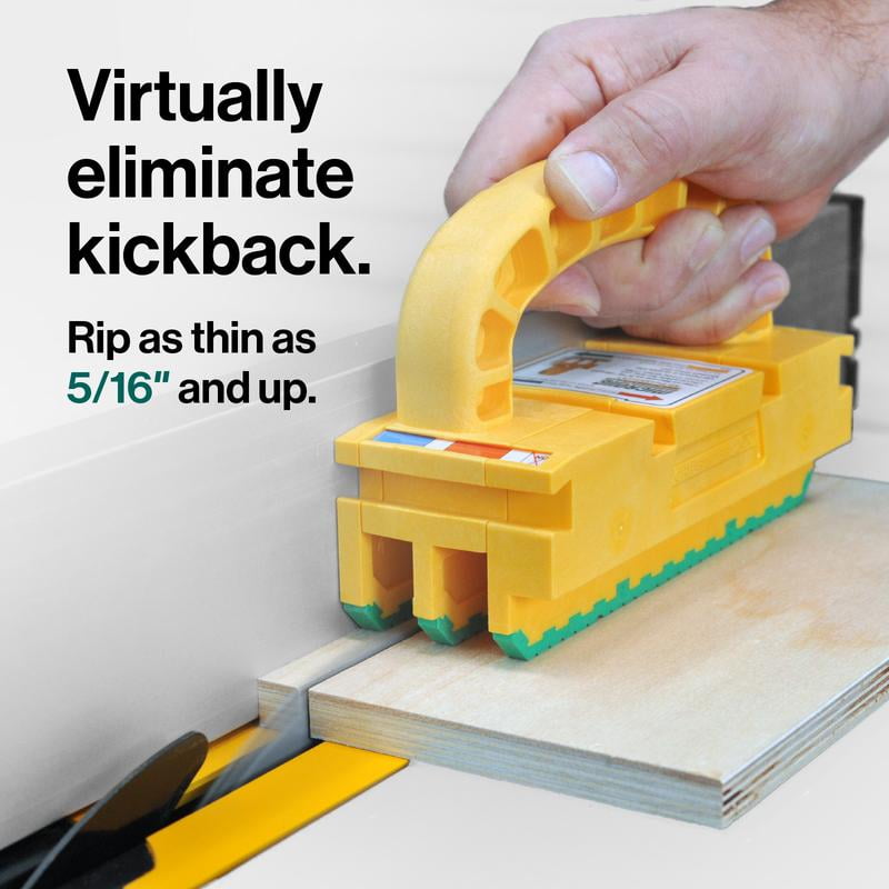 "GRR-RIPPER 2GO Table Saw Safety Grip - Kickback Prevention System with Color-Coded Guides ...