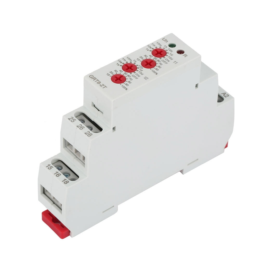 Grt8 2t Mini Din Rail Type Double Delay On Time Delay Relay Ac Dc 12v 240v