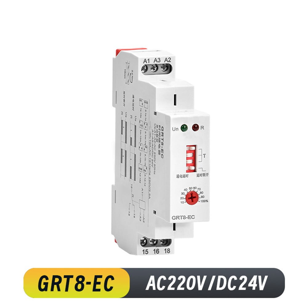 Grt8-Ec Small Multifunctional Time Relay with Led Indicator 230V Or Ac ...