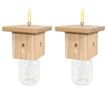 Bees N Things Wood Hanging Carpenter Bee Catcher for Outdoor Use ...