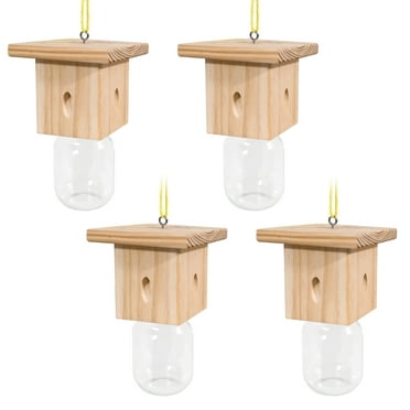 Bees N Things Wood Hanging Carpenter Bee Catcher for Outdoor Use ...