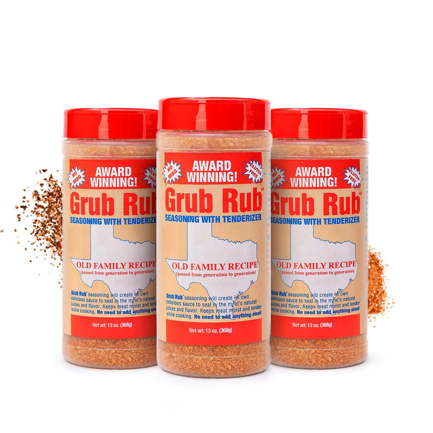 Grub Rub BBQ Blend MFF30 - Award-Winning Seasoning Family Recipe For ...