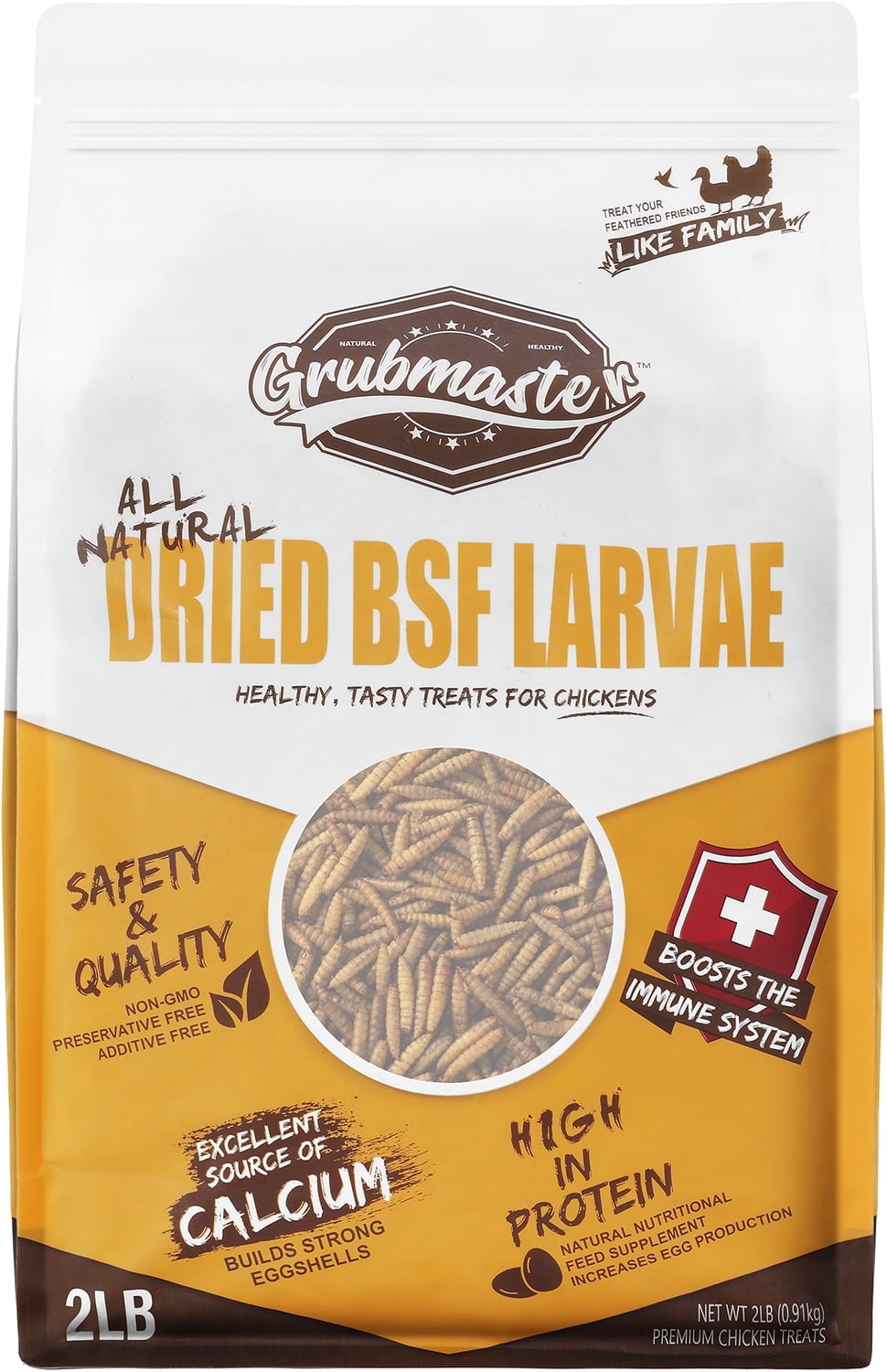 GRUBMASTER Dried Black Soldier Fly Larvae, Insect Food for Chickens ...