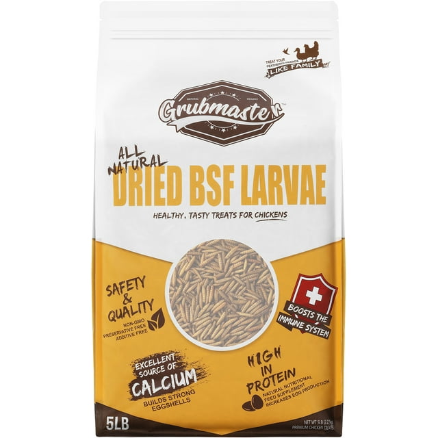 GRUBMASTER Edible Insect Food, Dried Black Soldier Fly Larvae, Natural ...