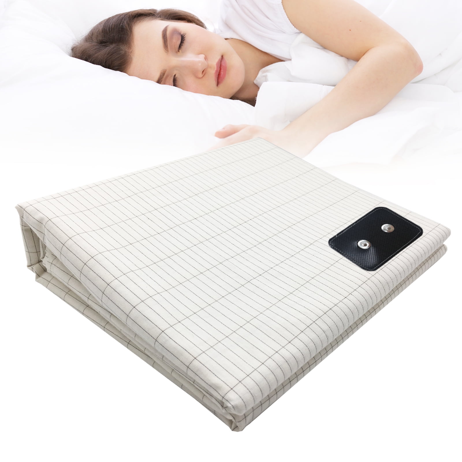 GRUENERDE Grounding Bed Sheets Twin XL for Better Sleep with 15ft ...