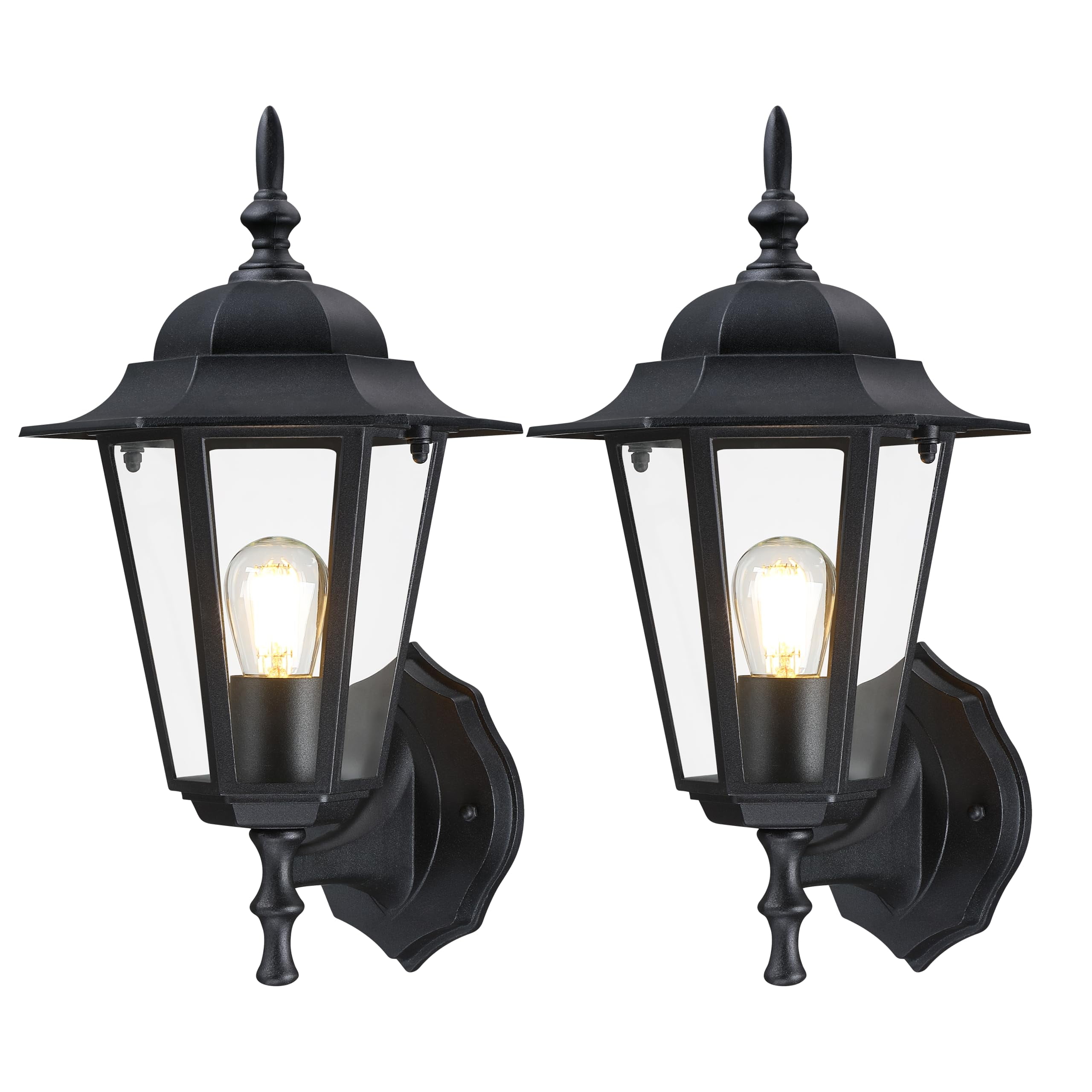 GRUENLICH Outdoor Wall Lantern, Wall Sconce as Porch Lighting Fixture ...