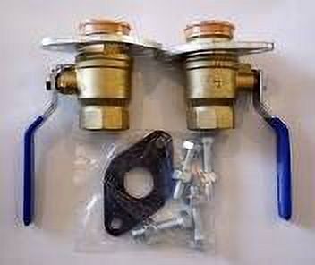 GRUNDFOS PUMPS 96806131 - 1 Bronze Flange Isolation Valve Set (Threaded ...
