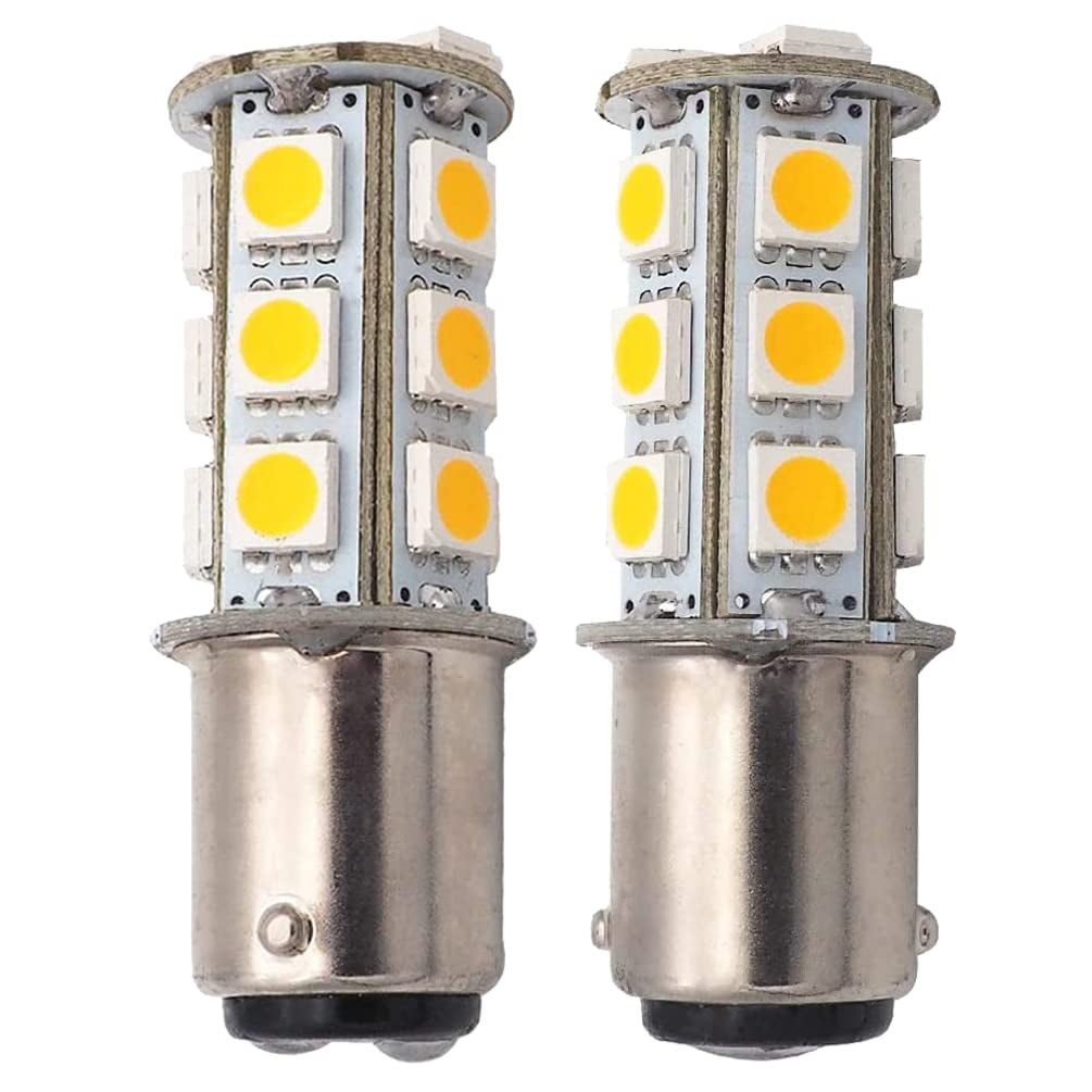 GRV Super Bright LED Ba15d 1142 1076 Bulb, 18-5050SMD, AC/DC 12V-24V ...