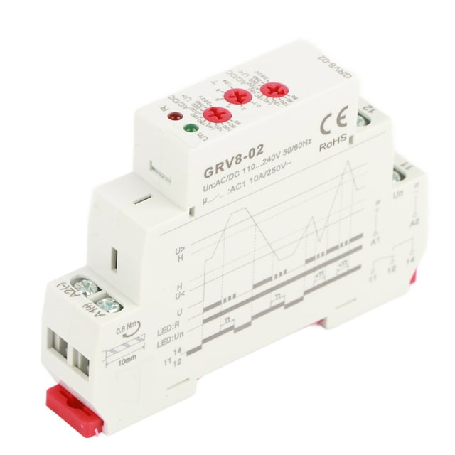 GRV8-02 Single phase Voltage Control Monitoring Relay Over Voltage ...