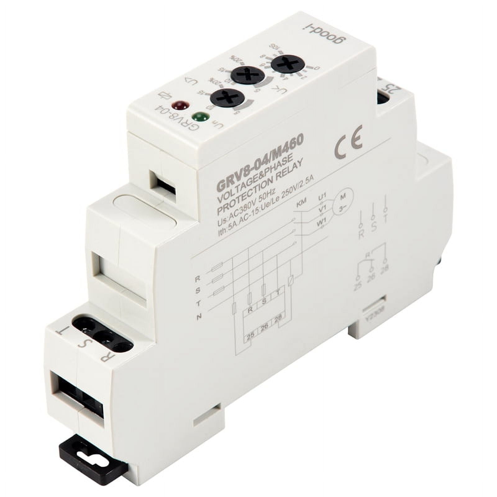 GRV8-04 M460 3-Phase Voltage Monitoring Relay Phase Sequence Phase ...