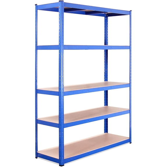 GRack Blue Metal Garage Shelving Storage Unit - 1-Bay, 5-Tier, 2000LB ...