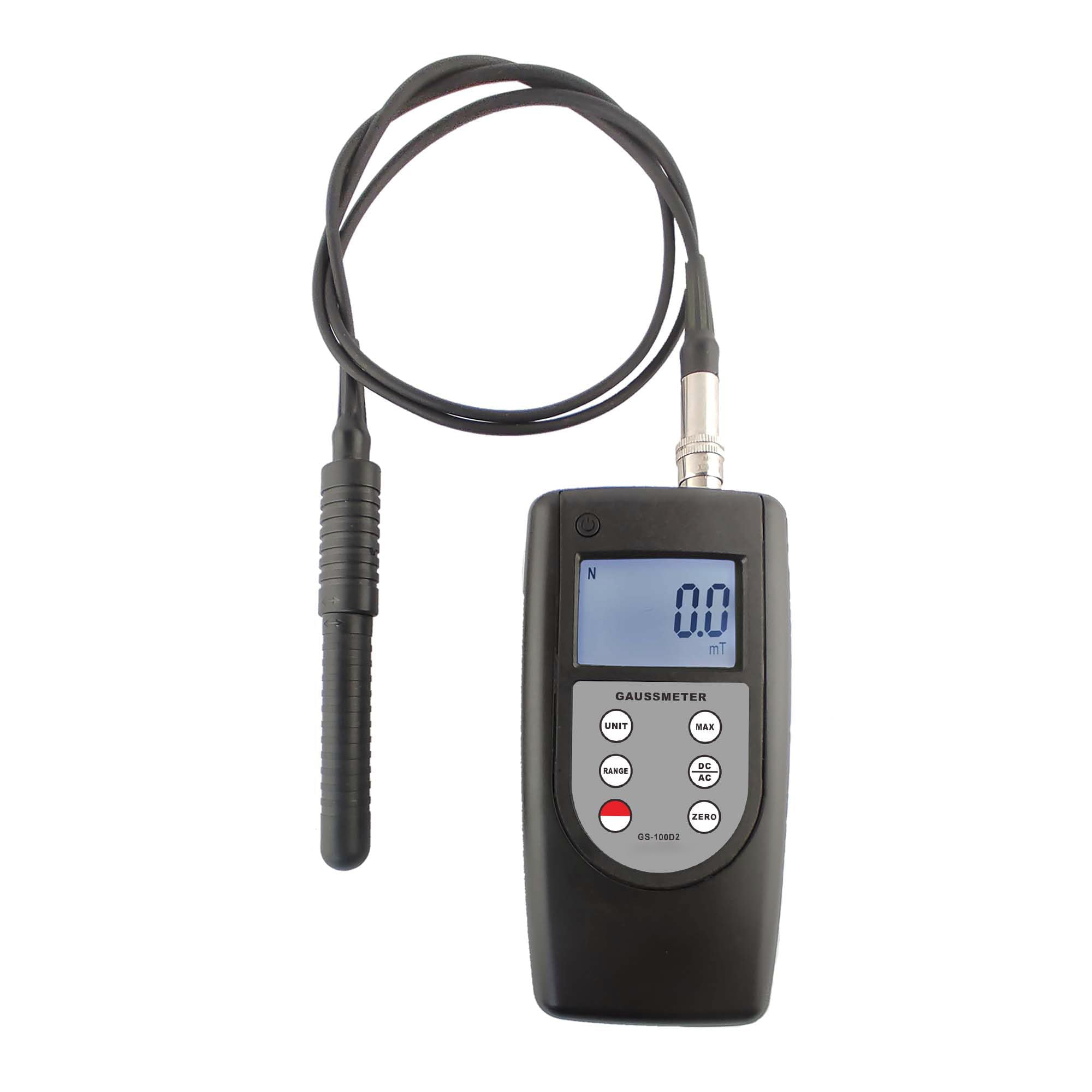 GS-100D2 Digital Gaussmeter Tesla Meter Tester Surface Magnetic Field ...