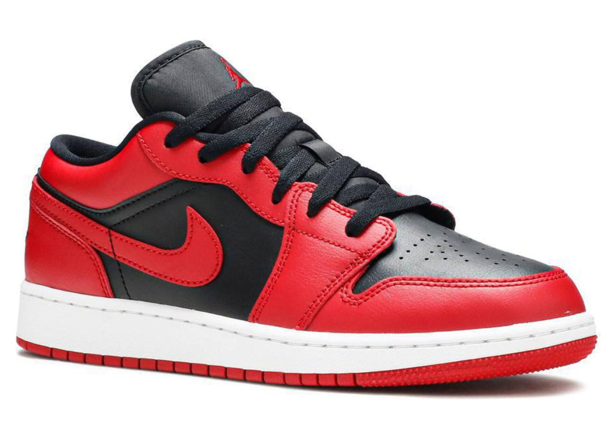 Jordan Youth Big Kid's 1 Low Reverse Bred Gym Red/Black-White Sports ...