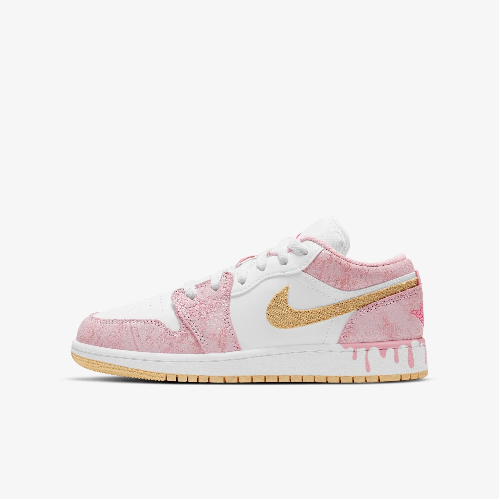 (GS) Air Jordan 1 Low SE 'Paint Drip' (2021) CW7104-601 - Walmart.com