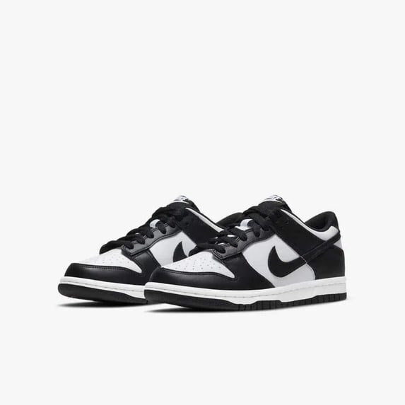 Nike Big Kid's Basketball Panda Shoes Dunk Low Retro White/Black-White ...