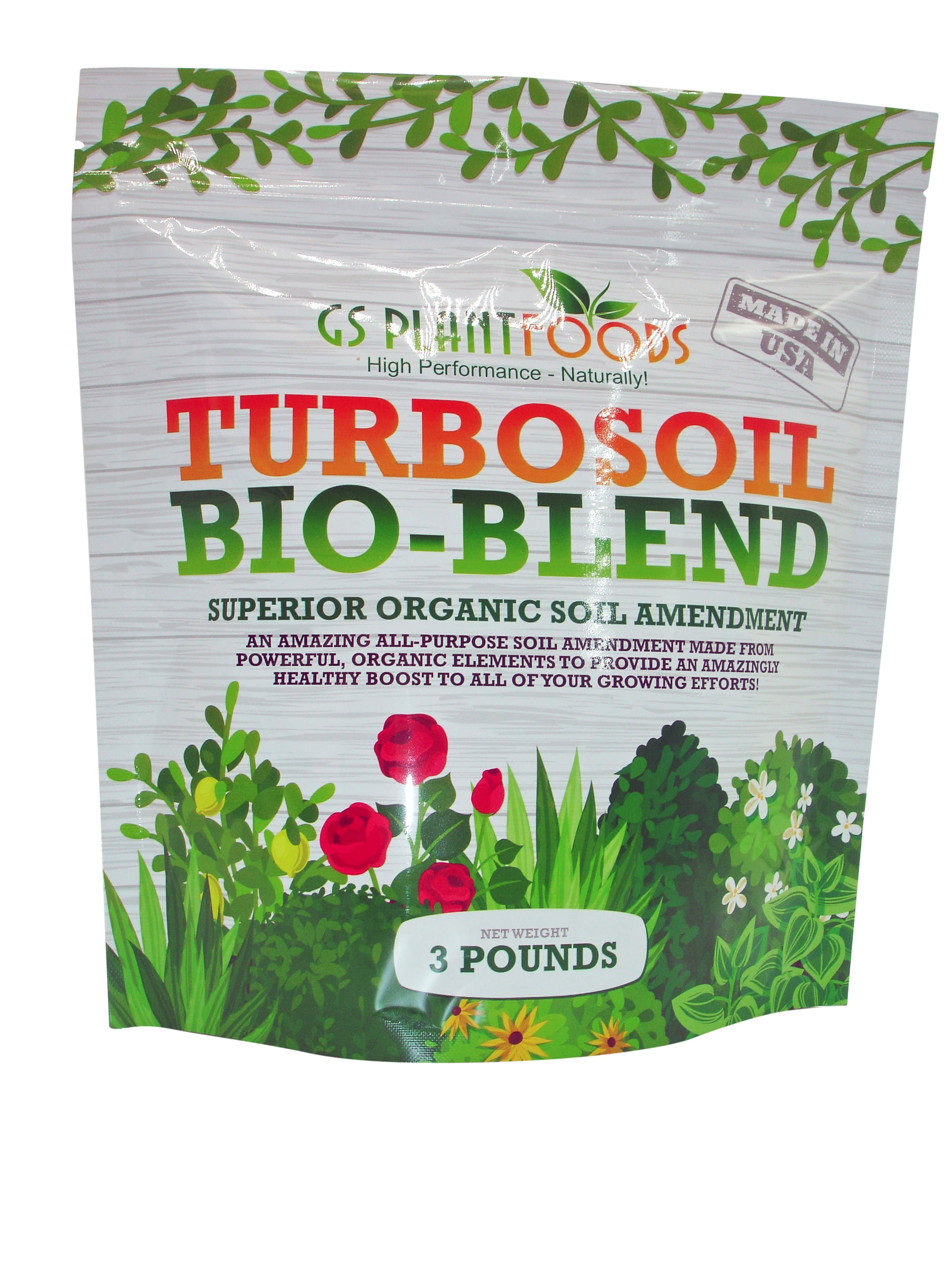 GS Plant Foods Turbo Soil Bio-Blend - Superior Soil Amendment, Booster ...