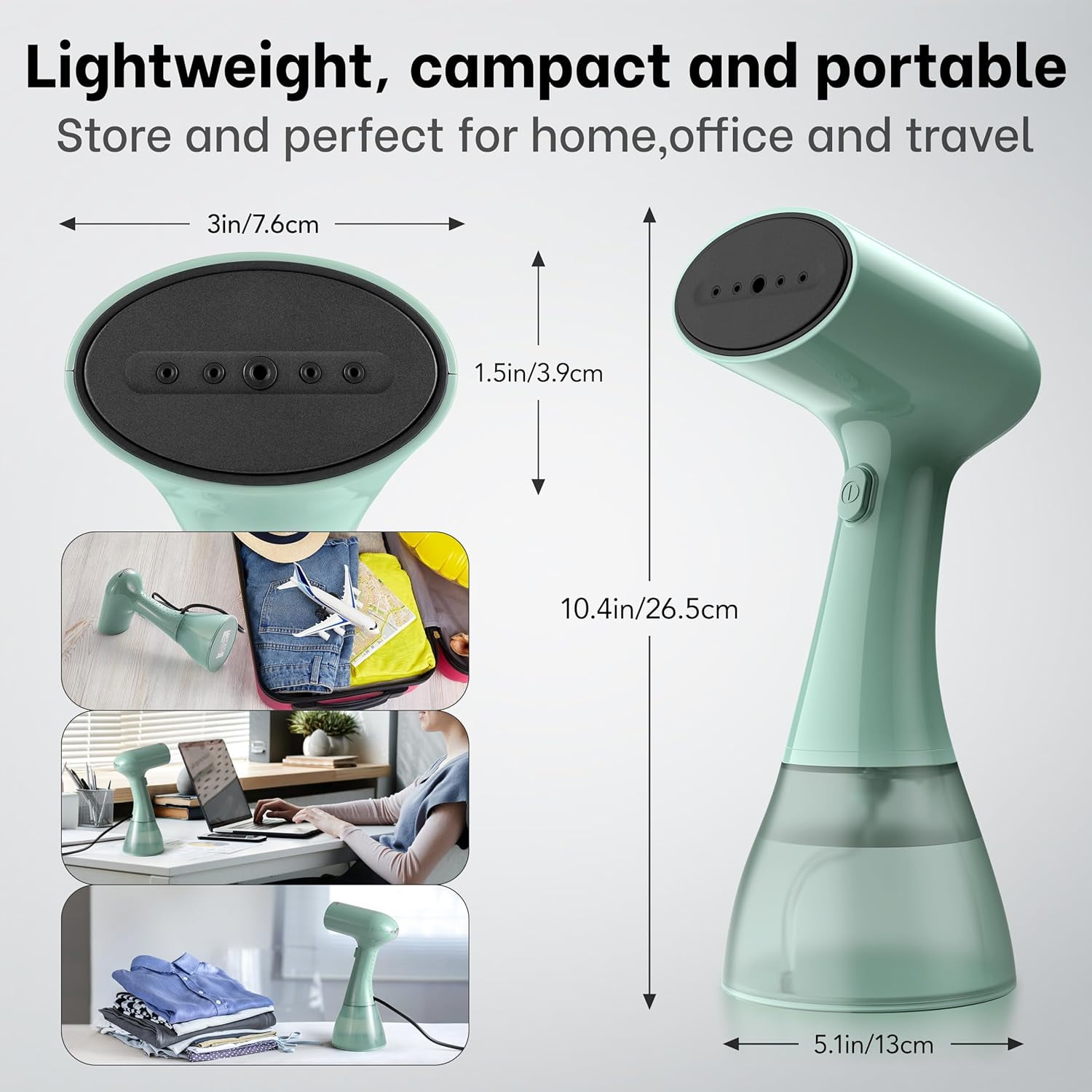 GS01 Steamer for Clothes, clothes steamer handheld with Ultra Large ...