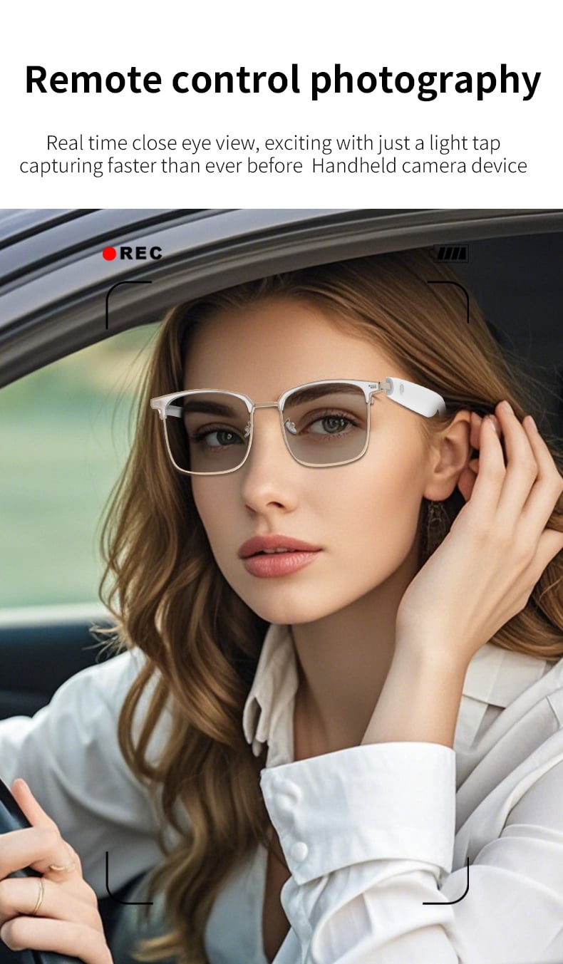 GS13Fashion Bluetooth Glasses Smart Glasses Listening To Music Talking ...
