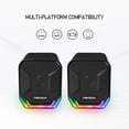 GS202 RGB Computer Speaker USB 3.5MM Plug Stereo Surround Speaker For ...