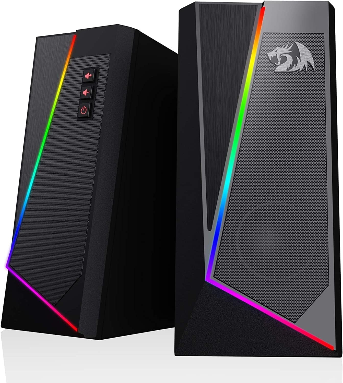GS520 RGB Desktop Speakers, 2.0 Channel PC Computer Stereo Speaker with ...