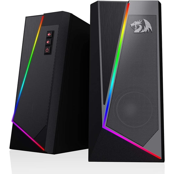 GS520 RGB Desktop Speakers, 2.0 Channel PC Computer Stereo Speaker with ...