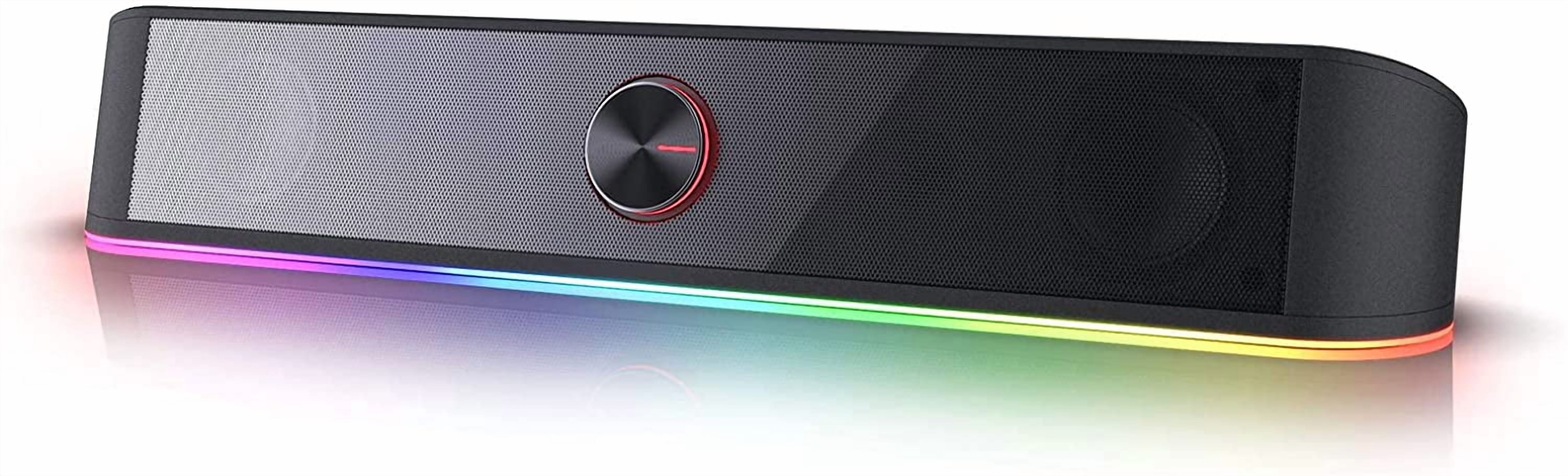 GS560 RGB Desktop Soundbar, 2.0 Channel Computer Speaker with Dynamic ...
