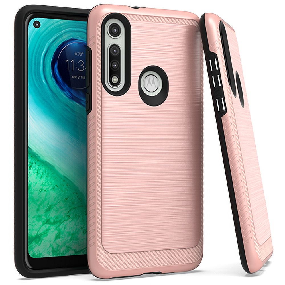 GSA Brushed Case Edge Design for Motorola Moto G Fast - Rose Gold ...