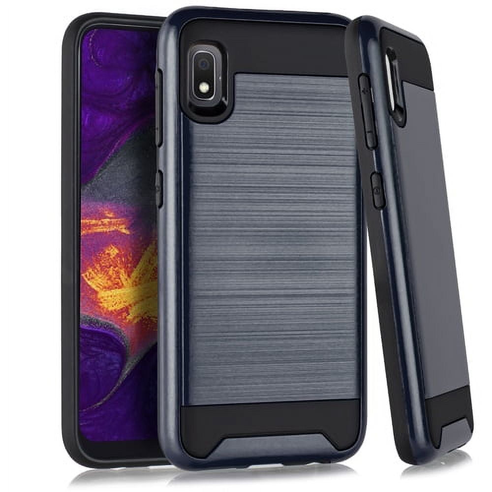 GSA Brushed Hybrid Case For Samsung Galaxy A10e - Navy Blue/Black ...