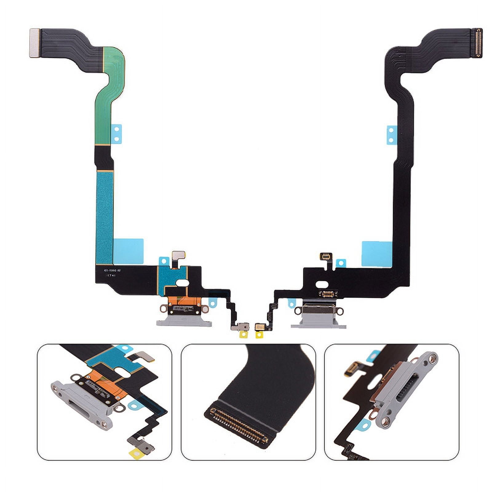 GSA Charging Port Connector Flex Cable Mic (High Q) For iPhone X (5.8 ...