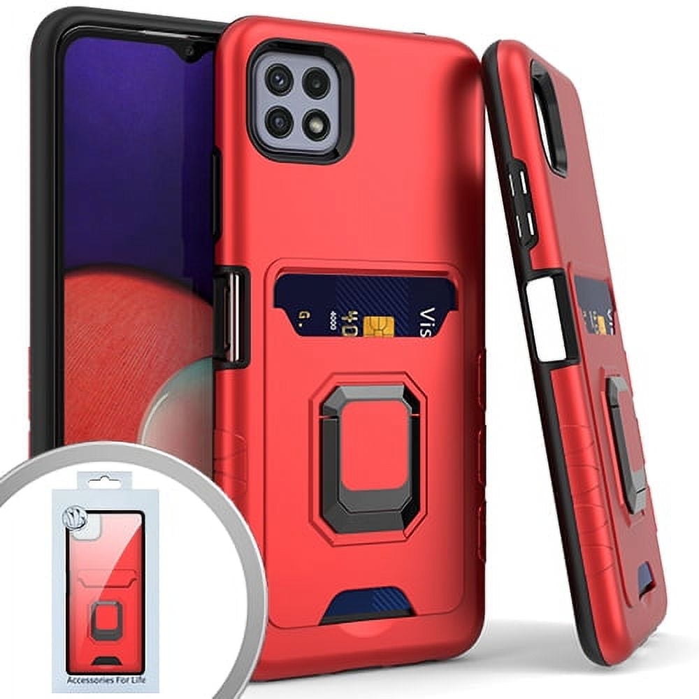 GSA Credit Card Holder Ring Stand for Samsung Galaxy A22 5g, Boost ...