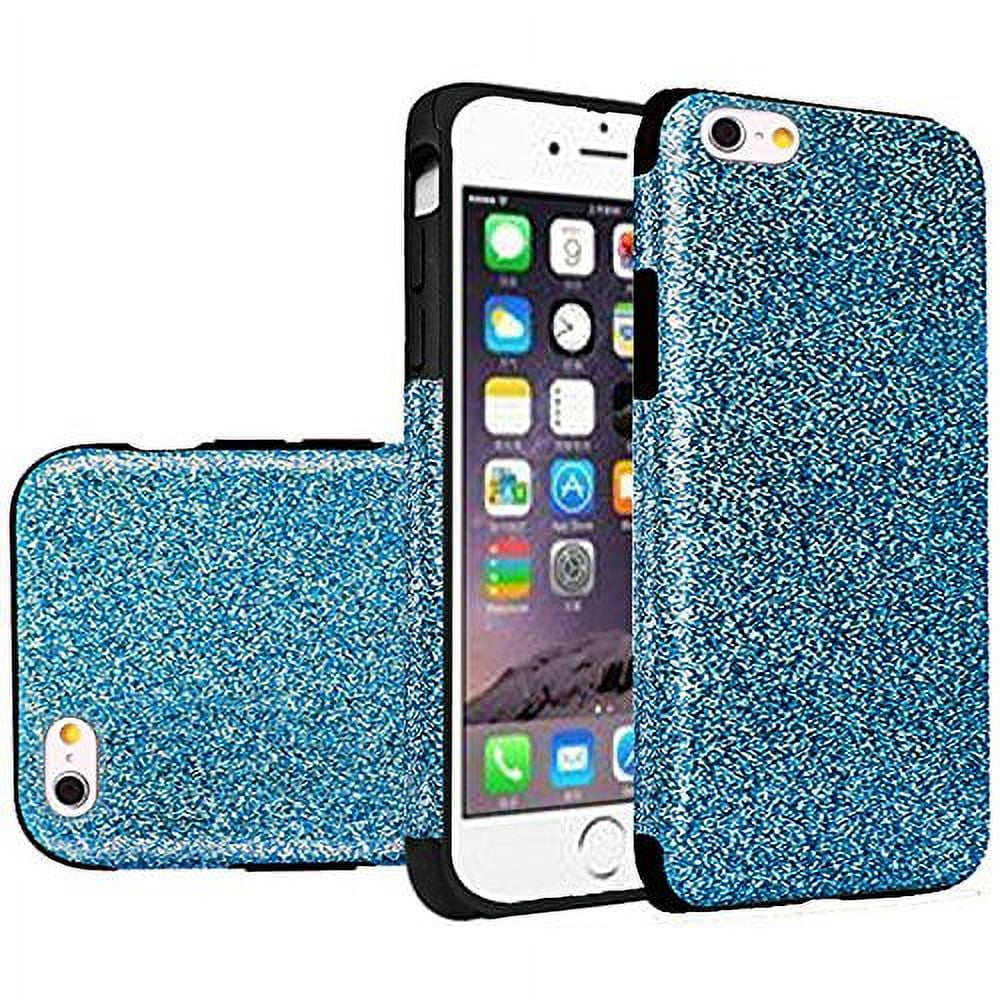 GSA Glitter Hybrid Case for the iPhone 6 Plus/6s Plus - Blue - Walmart.com