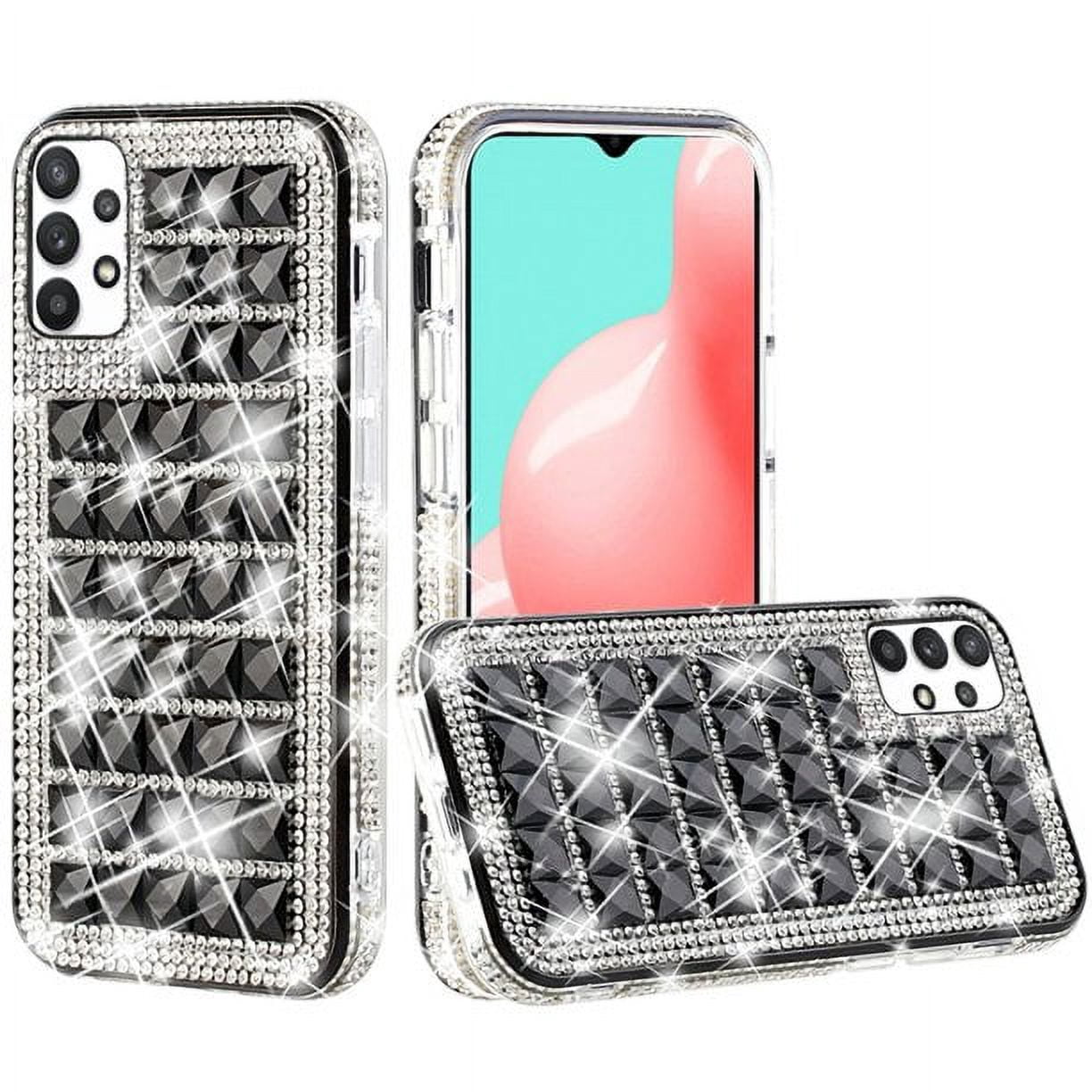 GSA KAD Stone Crystal Case For Samsung A32 5G - Black/Silver - Walmart.com