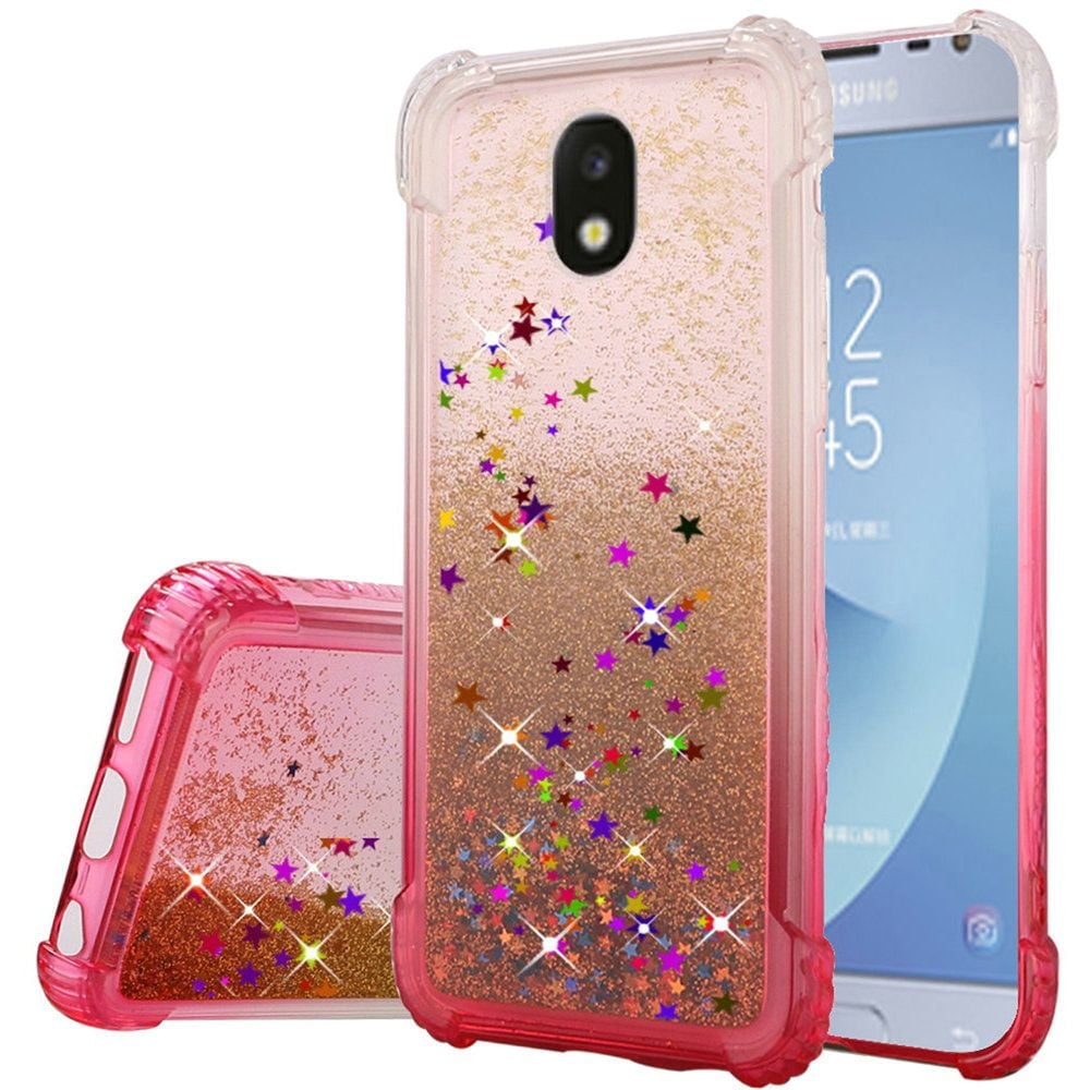 GSA Liquid Glitter Gradient Color Case For Samsung Galaxy J7 (2018 ...