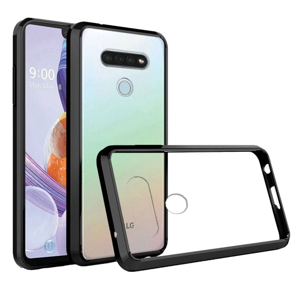 GSA Premium Bumper Hybrid Case For LG Stylo 6 - Clear/Black - Walmart.com
