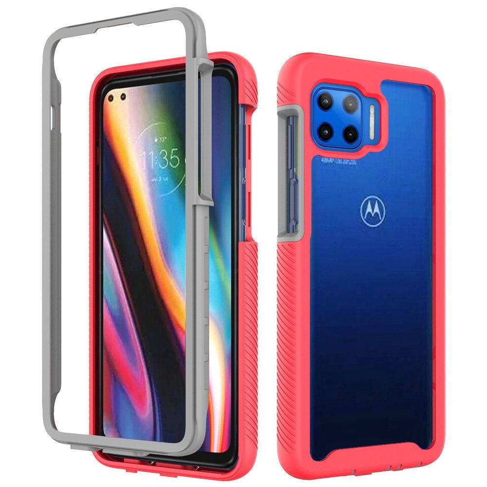 GSA Shockproof Case For Motorola Moto One 5G, Moto G 5G Plus Clear Pink ...