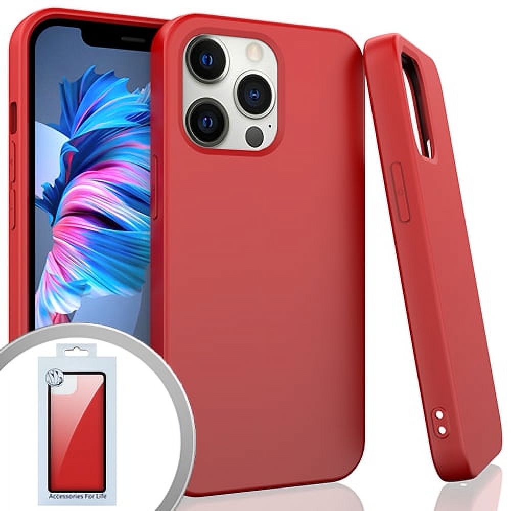 GSA Silicone Candy Case for iPhone 13 Pro Max (6.7") - Red - Walmart.com