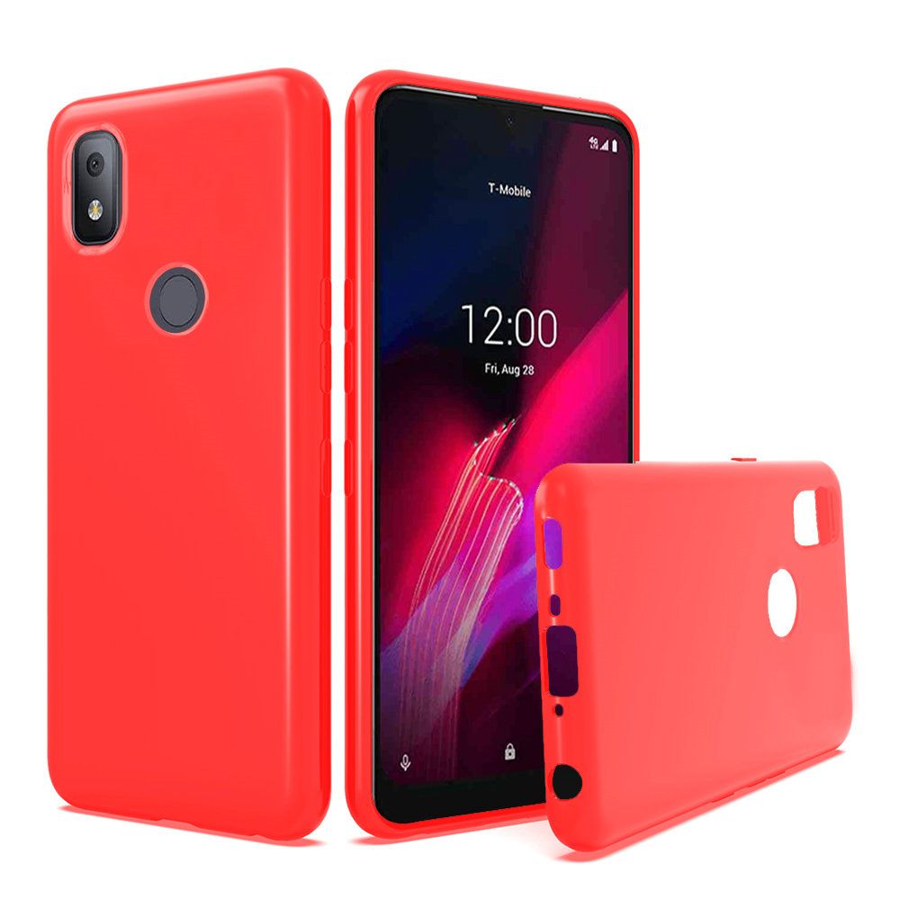 GSA Slim Flexible Candy Case for Revvl 4 - Red - Walmart.com