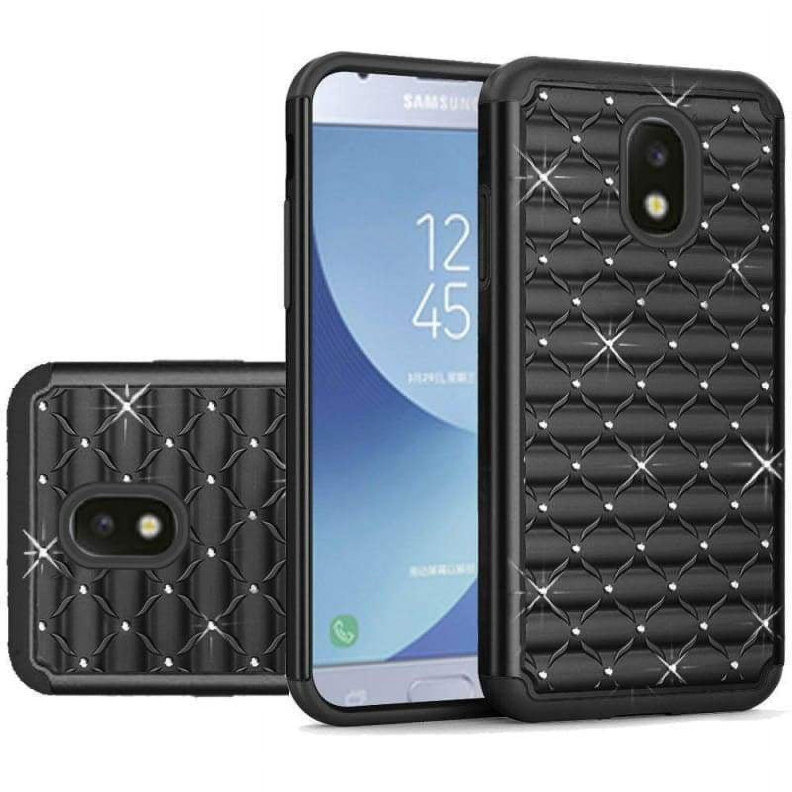 GSA Studded Rhinestone Hybrid Case For Samsung Galaxy J7 (2018) J737 ...