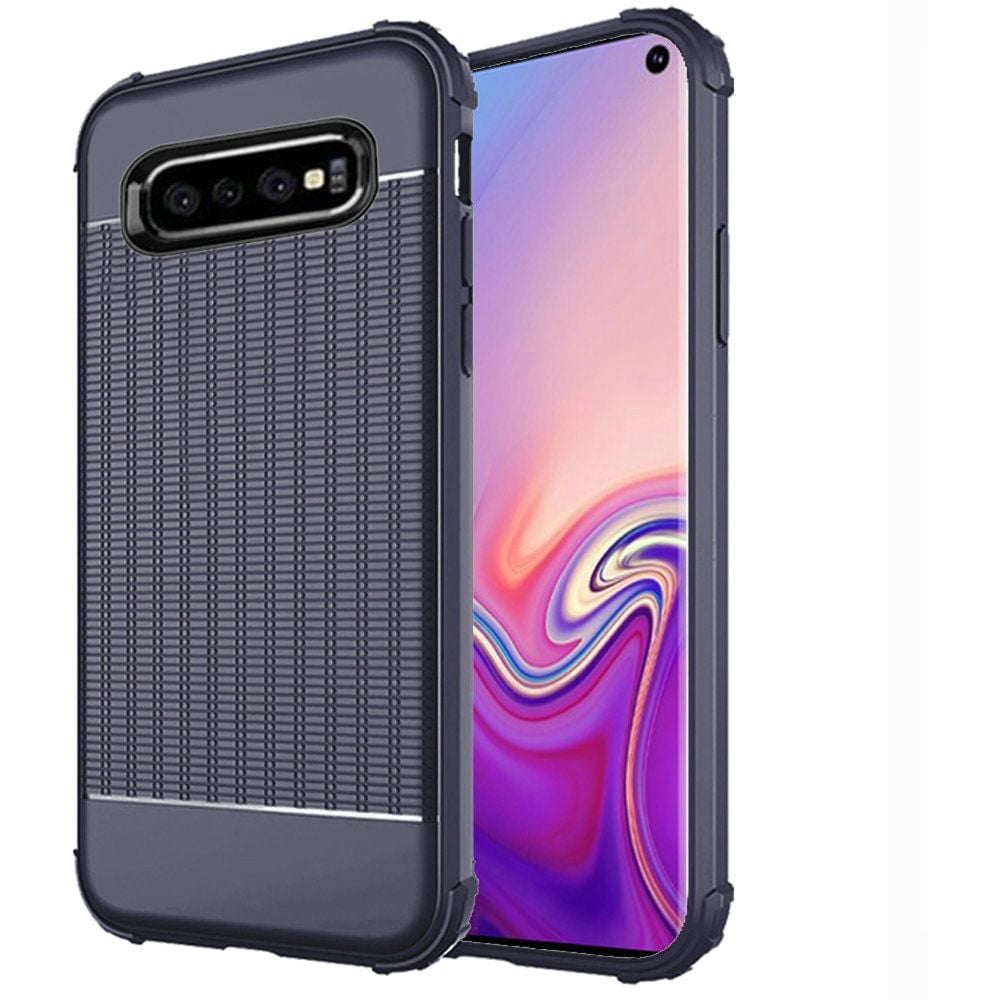 GSA Textured Shockproof Hybrid Case for Samsung S10 (6.1") - Navy Blue ...