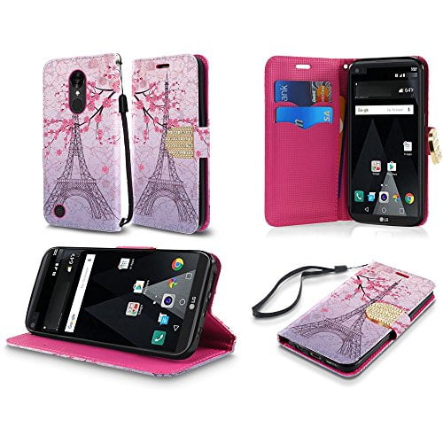 GSA Vintage Eiffel Tower Flip Wallet Case For LG V3 - Pink - Walmart.com