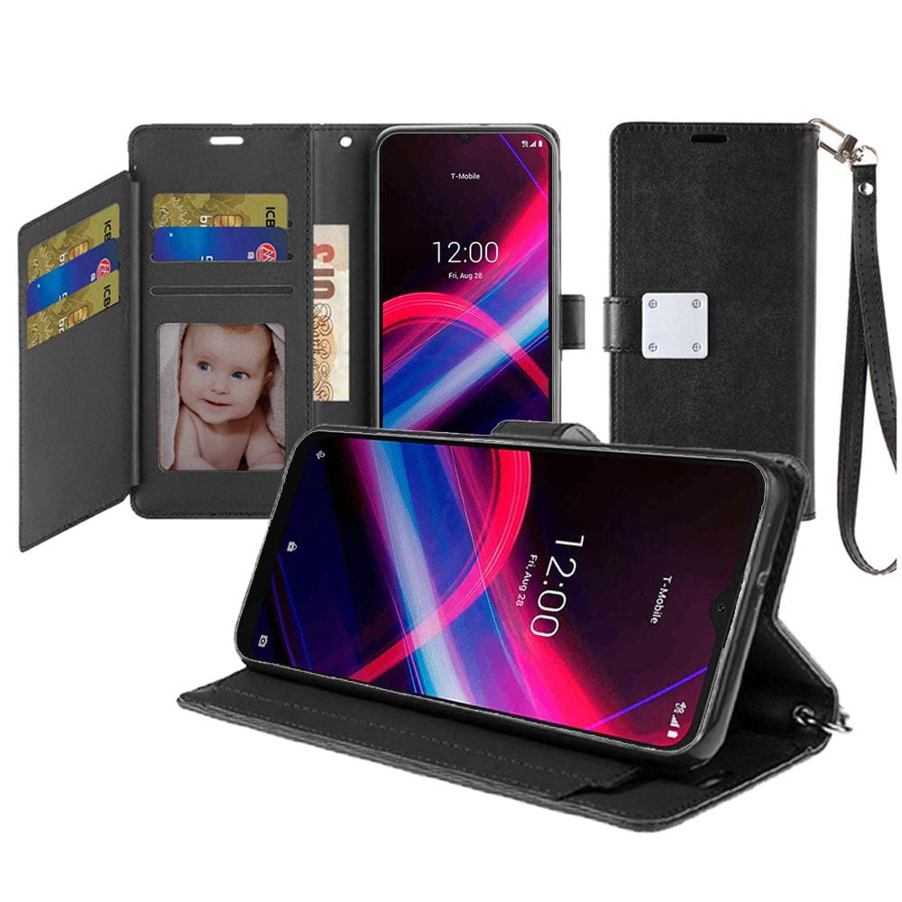 GSA Wallet Id Card Holder Case for Revvl 4 Plus Black - Walmart.com