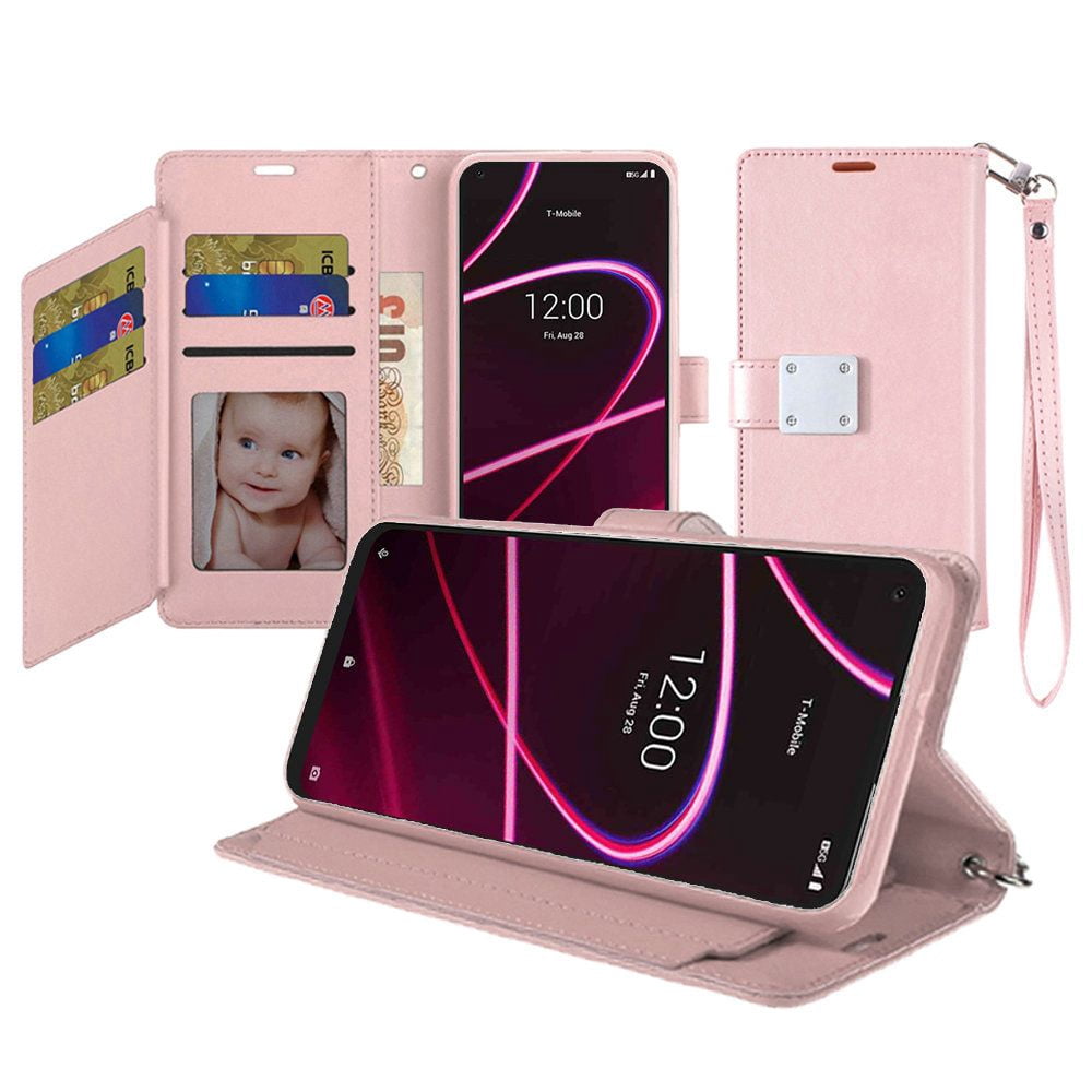 GSA Wallet Id Card Holder Case for Revvl 5g Rose Gold - Walmart.com