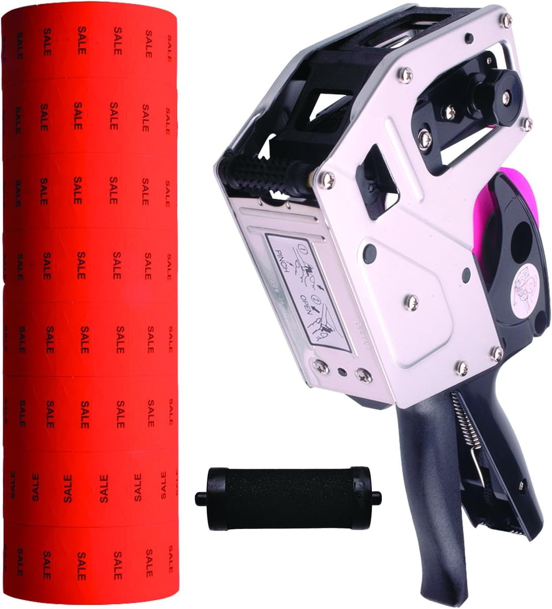 GSBB18 Price Marking & Dating Label Gun - 8 Large Digits for Easy Data ...