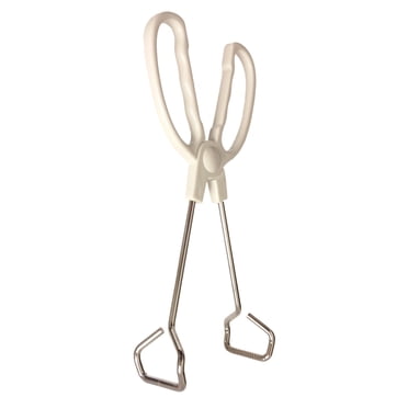 GoodCook 10" Chrome Plated Kitchen Loop Tongs, Silver/Red - Walmart.com