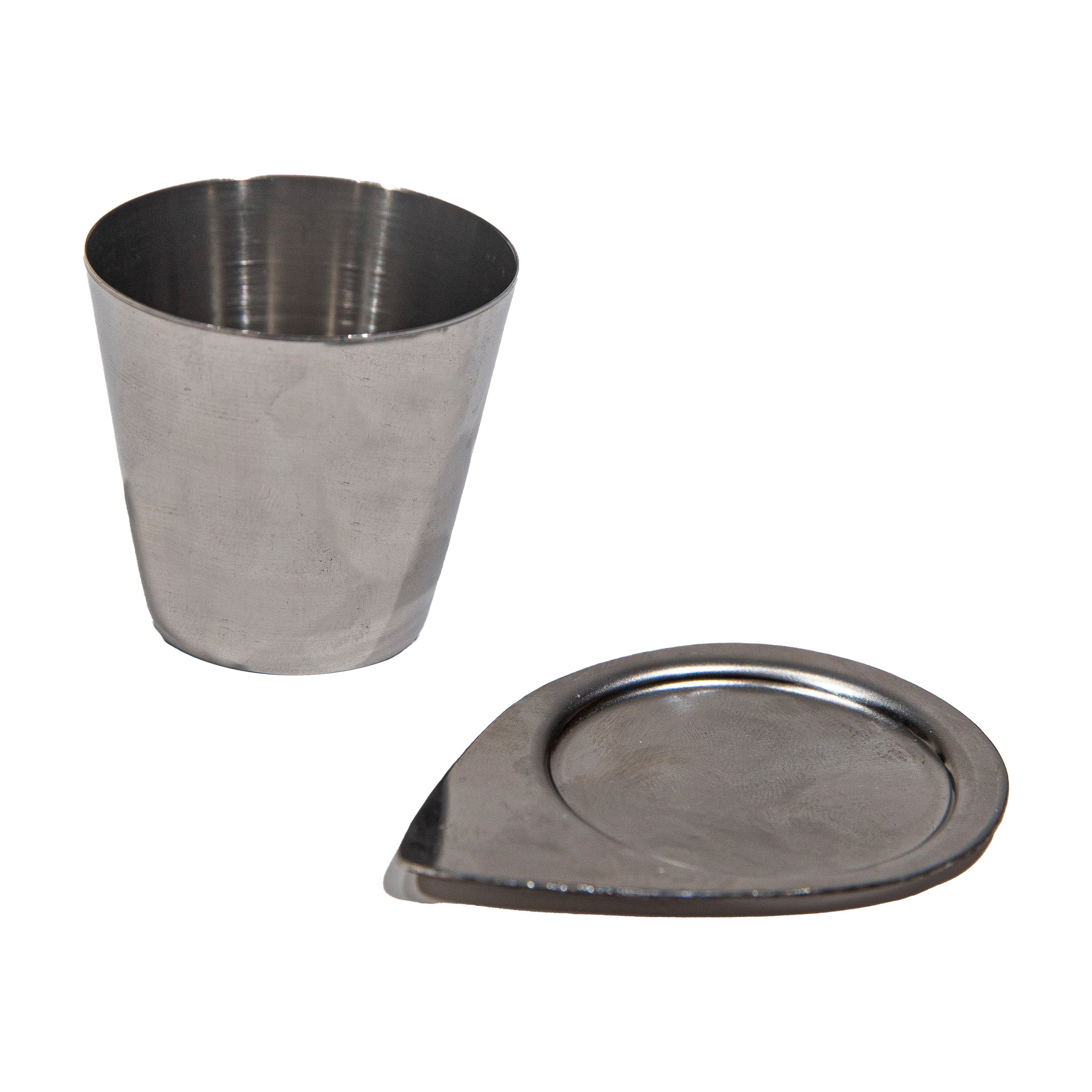 GSC International CHF-30-SS Stainless Steel Crucibles with Lids, High ...
