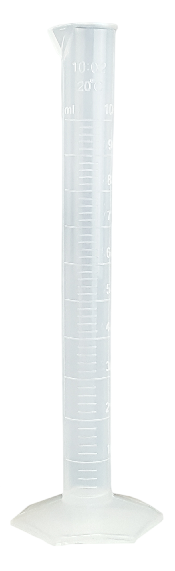 GSC International CYPP-10-PK Polypropylene Graduated Cylinder with Hex ...