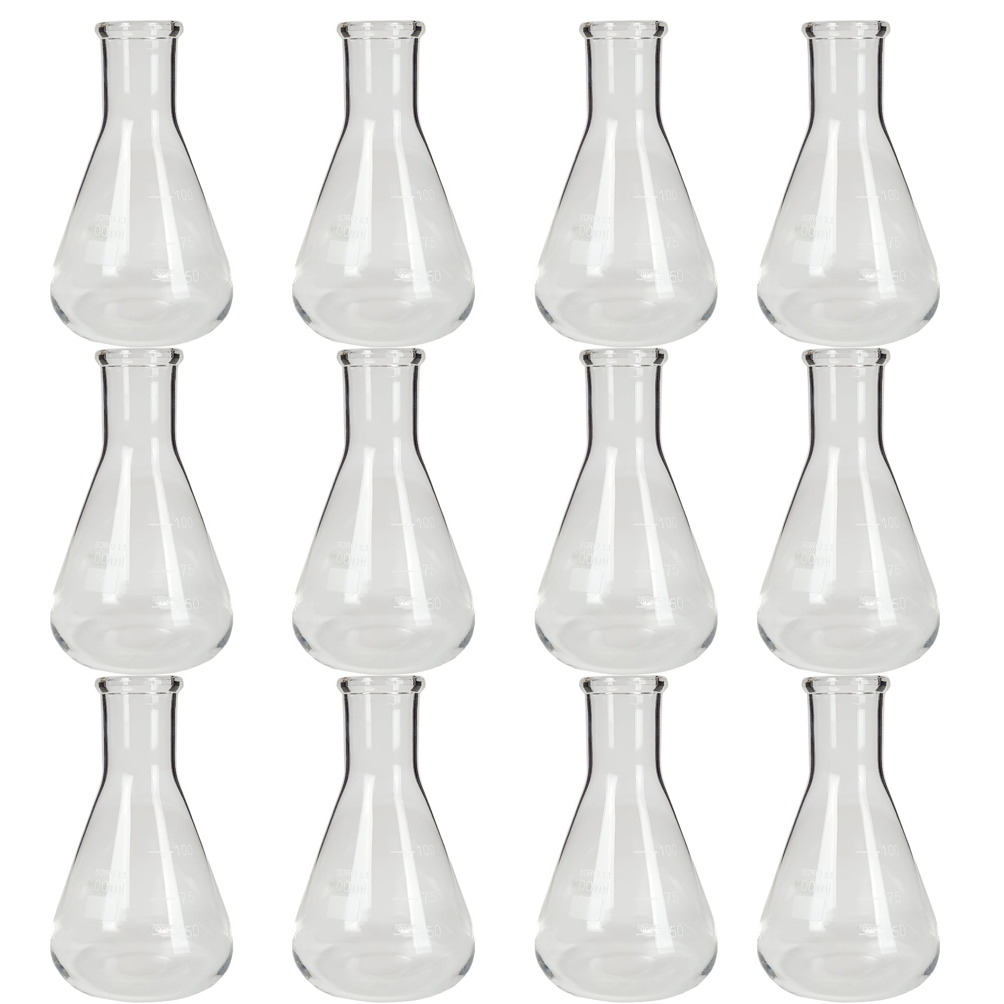 GSC International EF100-PK Erlenmeyer Flask, Standard Neck, 100ml ...