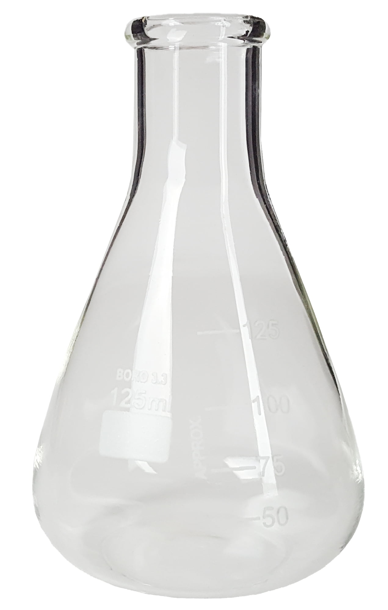 GSC International EF125 Erlenmeyer Flask, Standard Neck, 125ml ...