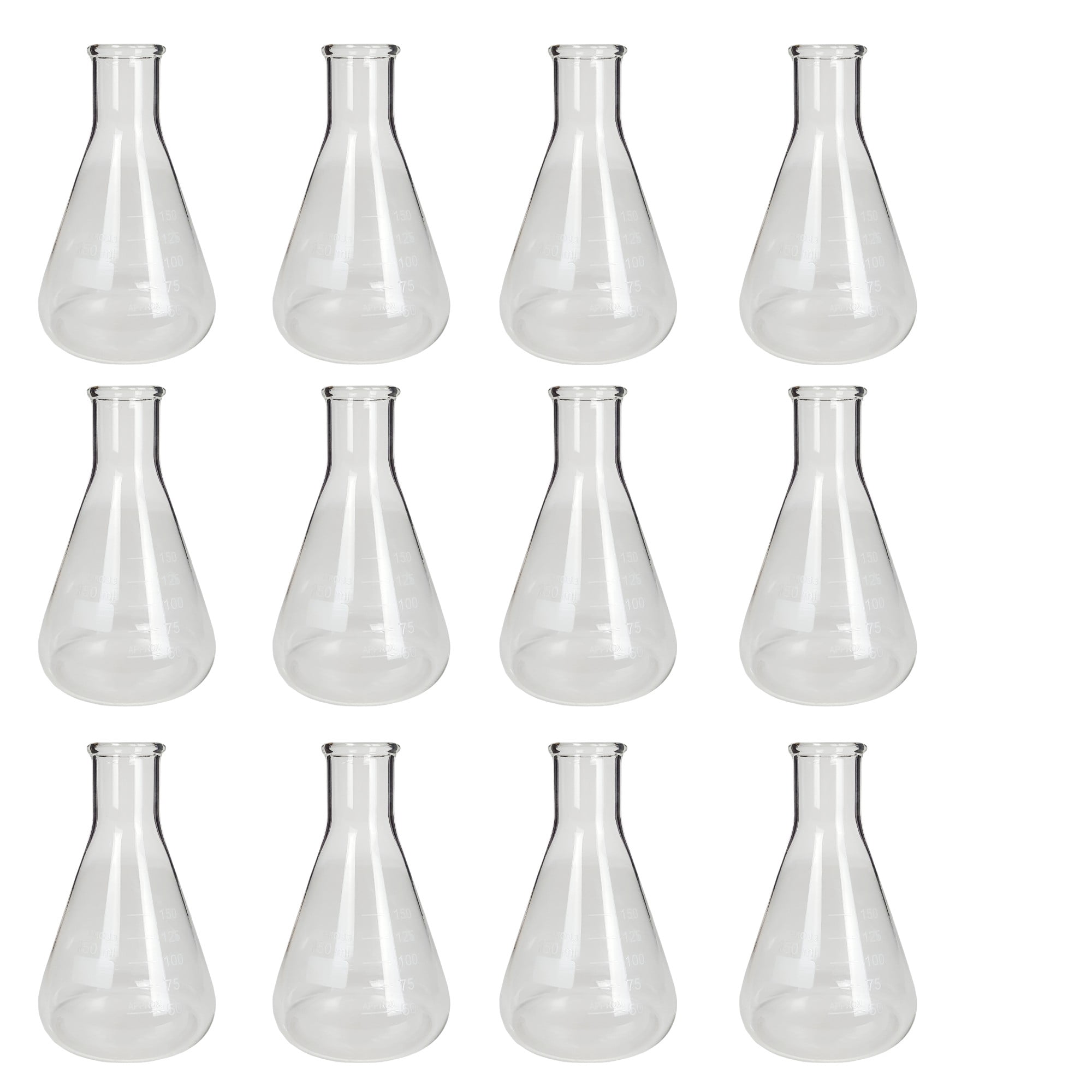 GSC International EF150-PK Erlenmeyer Flask, Standard Neck, 150ml, Pack ...